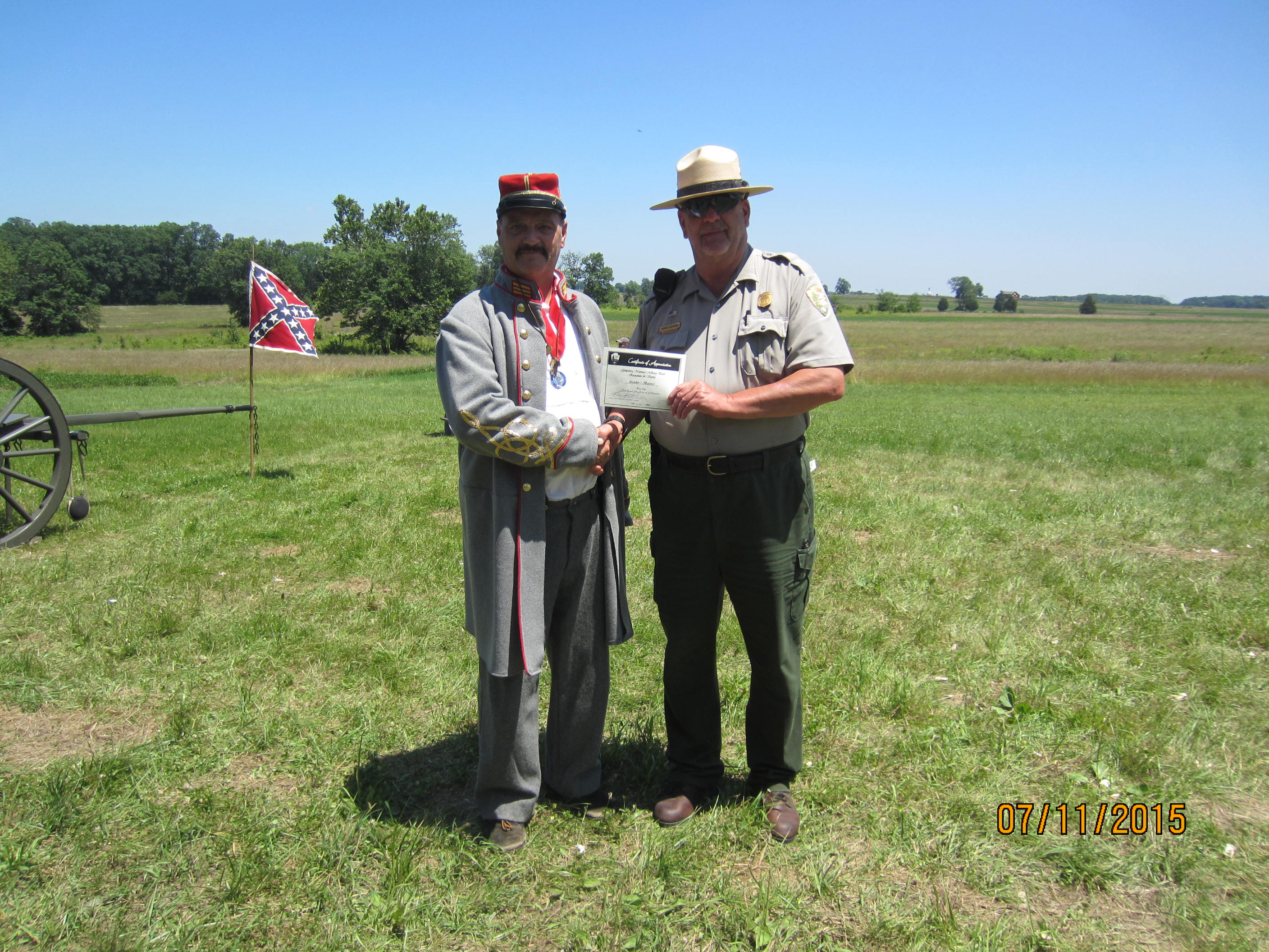 Captain Mike Paden and Ranger Tom Holbrook | First Ohio Volunteer Light ...